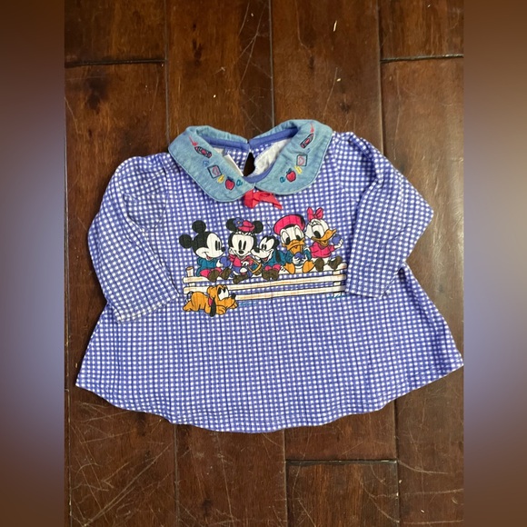 Disney | Shirts & Tops | Vintage Disney Baby Mickey Minnie Characters ...